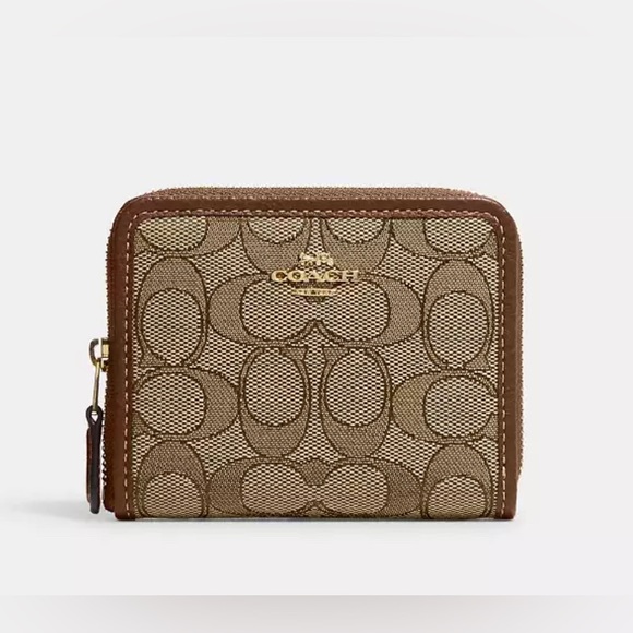 Coach | Bags | Coach Signature Jacquard Double Zip Wallet | Poshmark